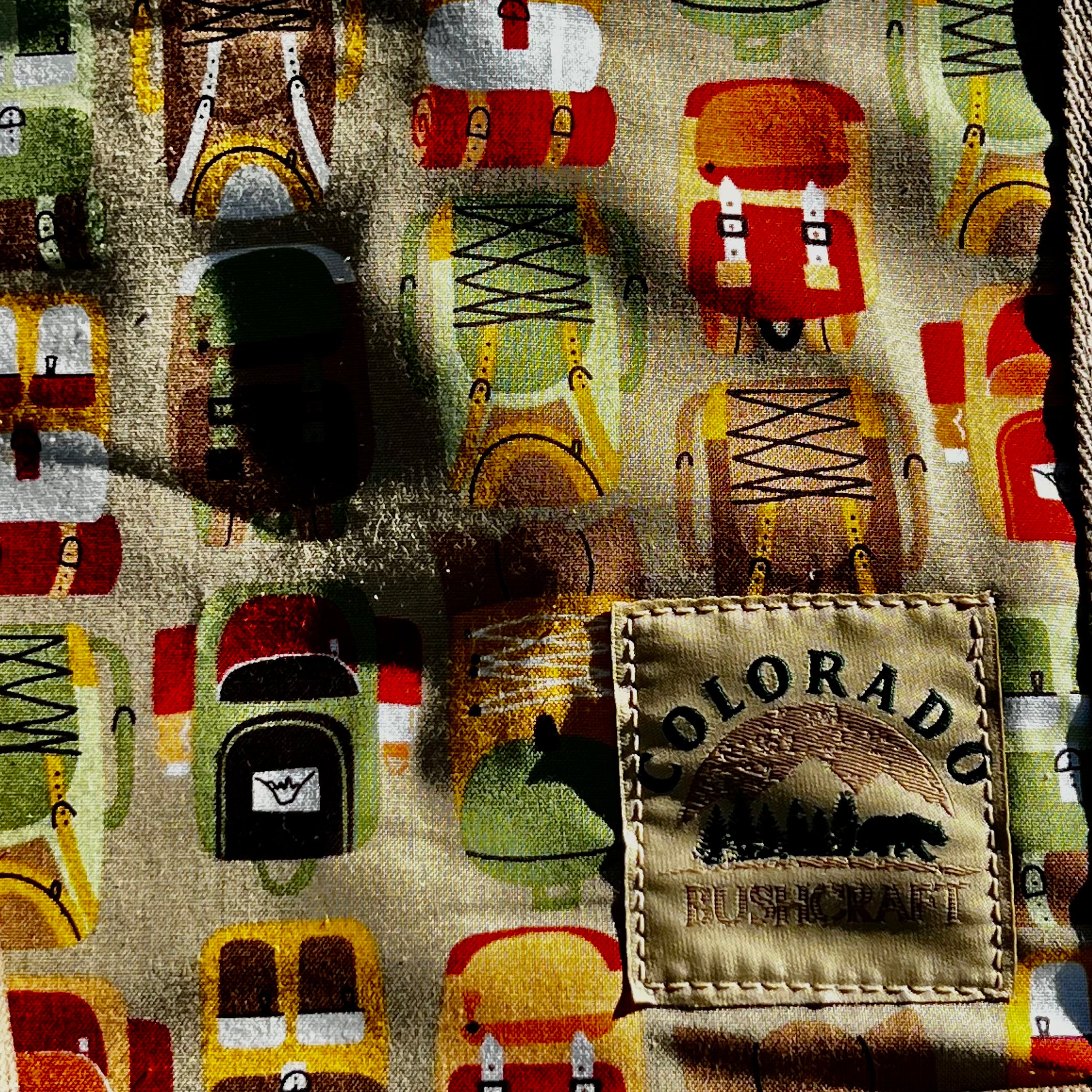 Large Heavyweight Waxed Canvas and Backpacks Waxed Cotton Lined Bushcr ...